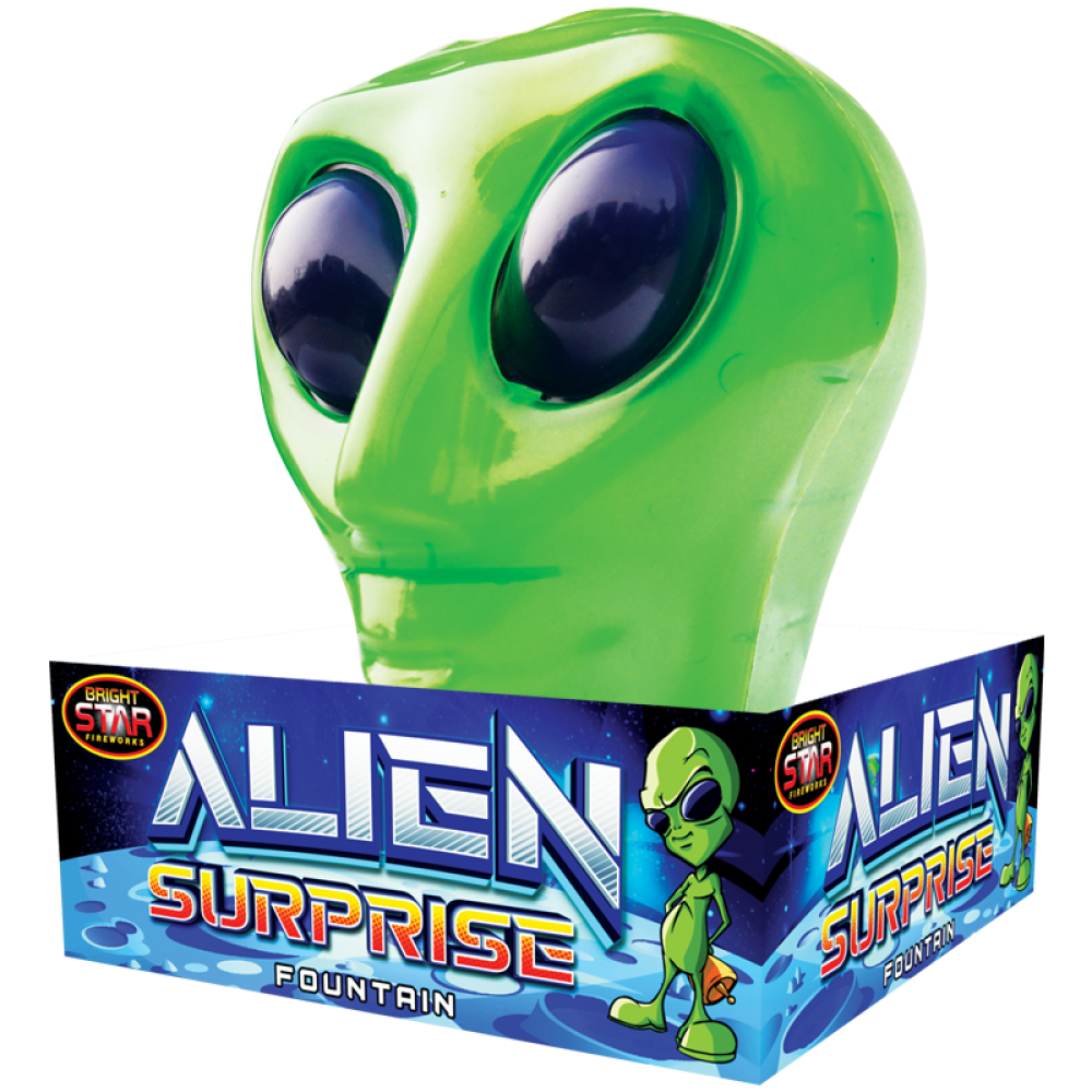 Alien Surprise Fountain PDQ Box By Bright Star Fireworks - BUY 1 GET 1 ...