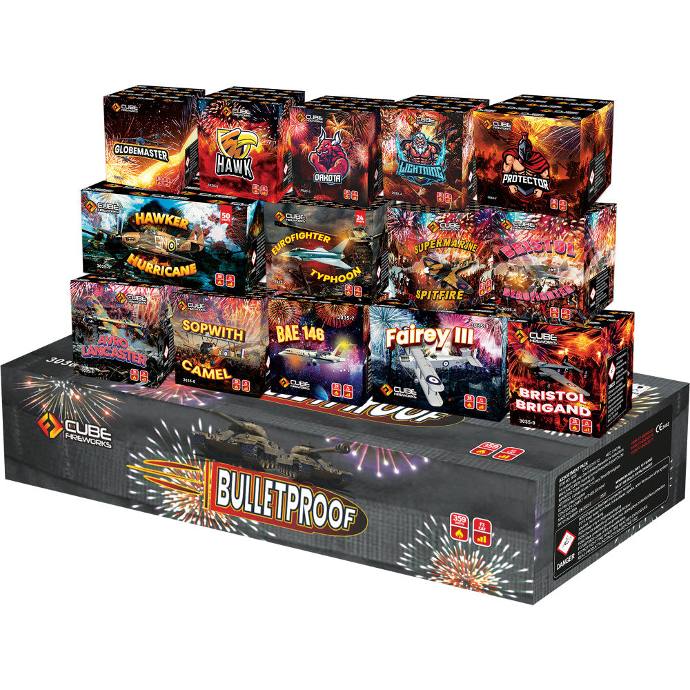 Bulletproof Crate By Cube Fireworks - HALF PRICE SALE! - Fireworks Direct