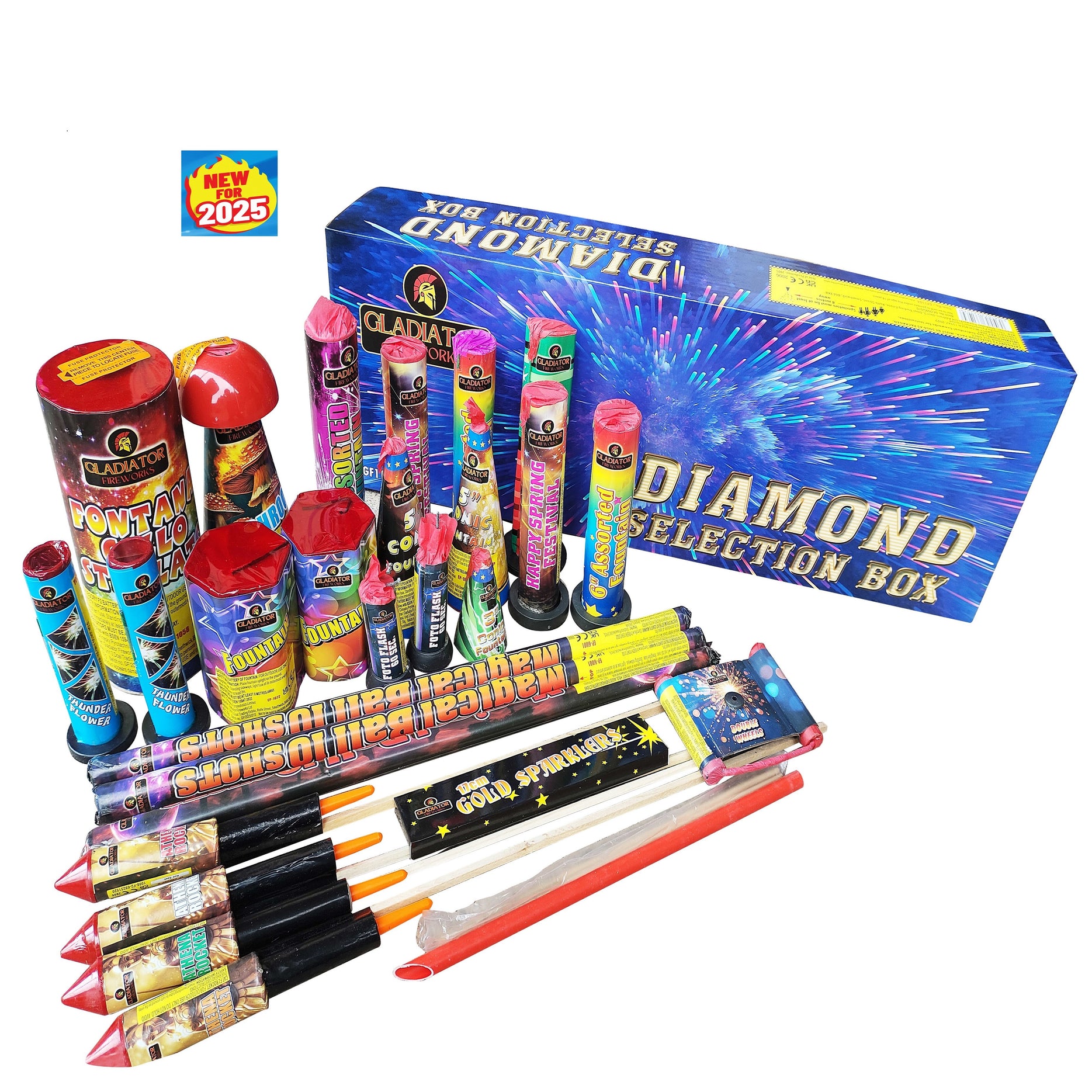 Diamond Selection Box By Gladiator Fireworks - BUY 1 GET 1 FREE ...