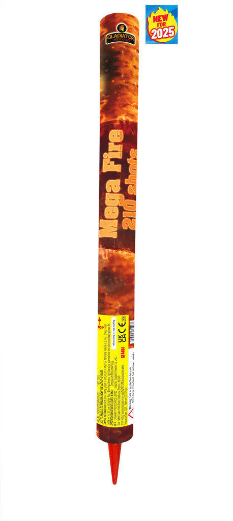 Mega Fire 210 Shot Roman Candle By Gladiator Fireworks -BUY 1 GET 1 FR ...