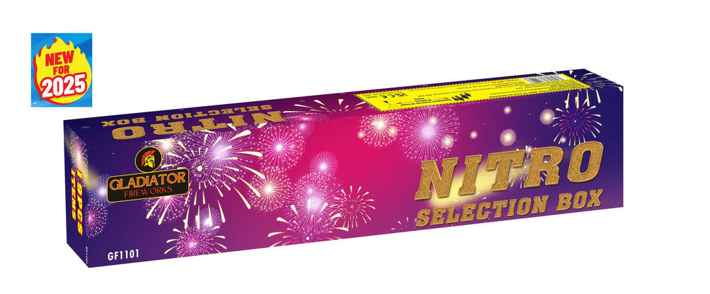 Nitro 19 Pc Selection Box By Gladiator Fireworks - BUY 1 GET 1 FREE ...