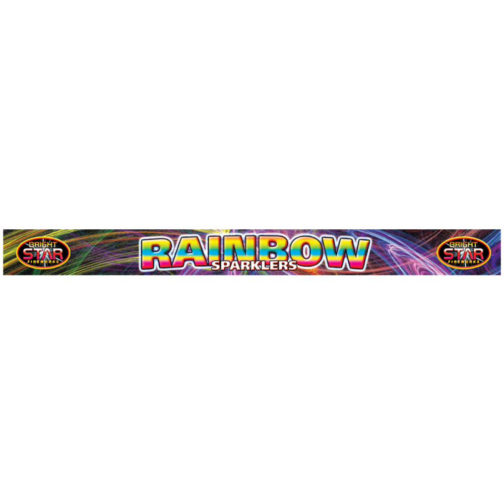 Rainbow Sparklers 4pce D/Box 18"Inch by Bright Star Fireworks ...