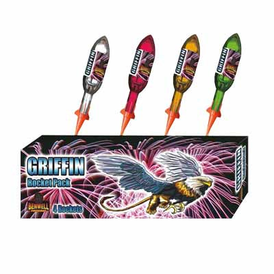 Griffin Rocket Pack By Benwell Fireworks - 4 Pack - BUY 1 GET 2 FREE ...