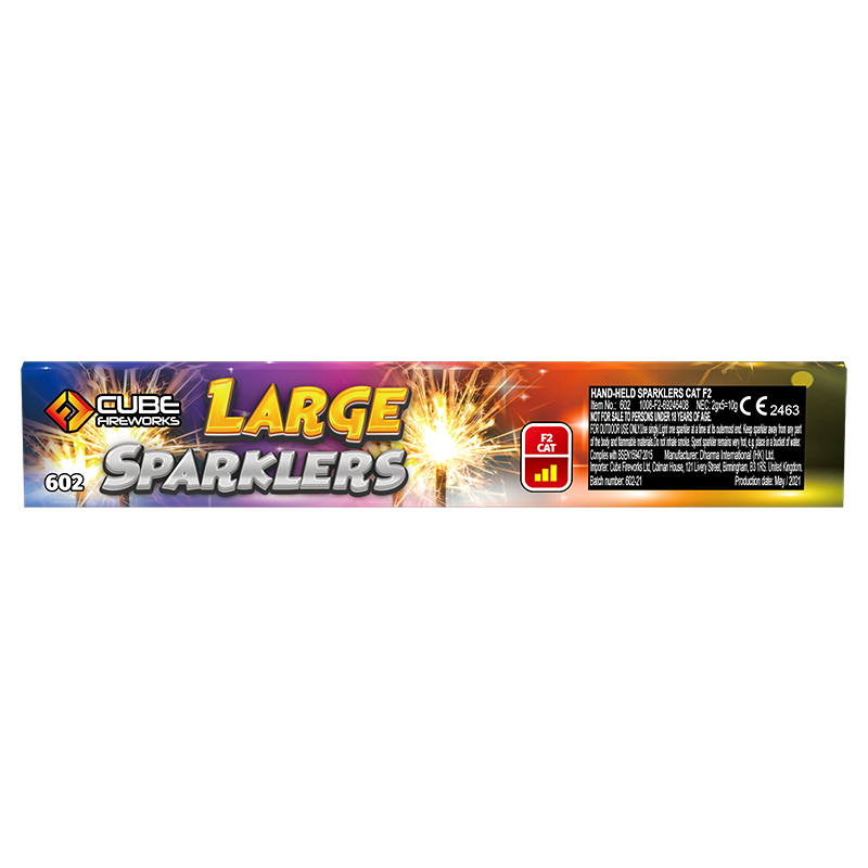 Large Sparklers By Cube Fireworks - Fireworks Direct