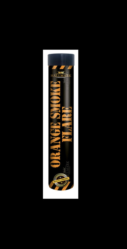 Orange Smoke Flare By Hallmark Fireworks - Outdoor Daytime with Ring P ...
